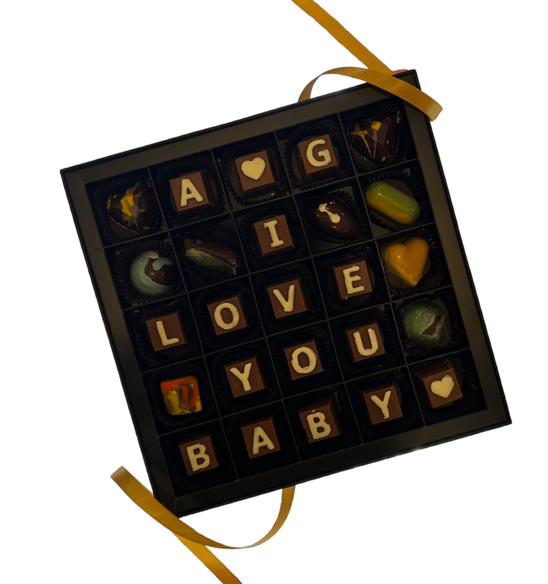 Custom Chocolate Letter Box - Made to Order – Cocoa40 Inc.